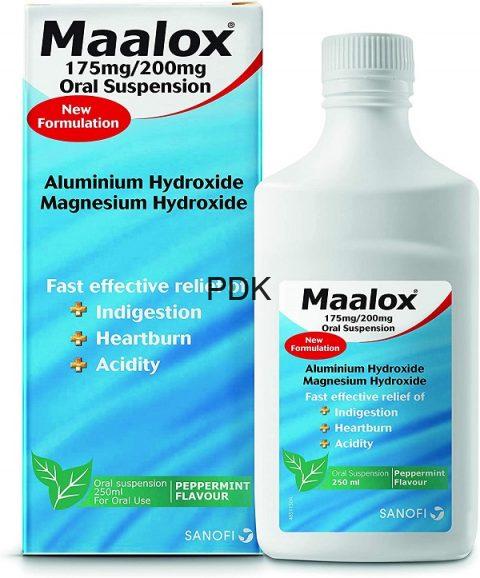 Maalox Plus Suspension 250ml - Pharmacy Direct Kenya
